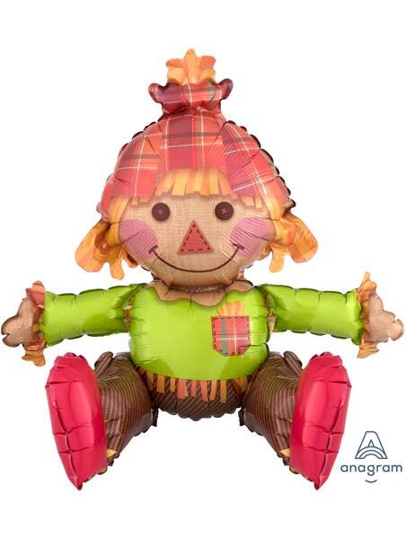 20'' SITTING SCARECROW 3593201 | Majestic Party Rentals Balloon Store