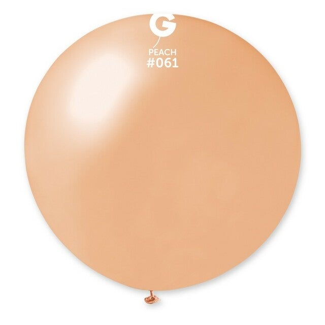 31" METALLIC PEACH #061 | Majestic Party Rentals Balloon Store