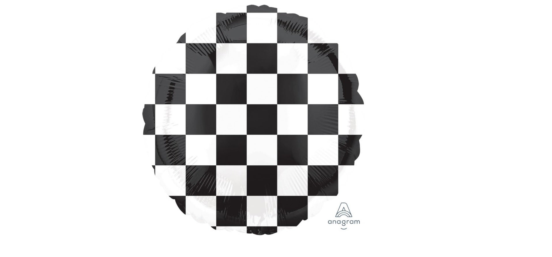 18'' CHECKERBOARD BALLOON 13955 | Majestic Party Rentals Balloon Store