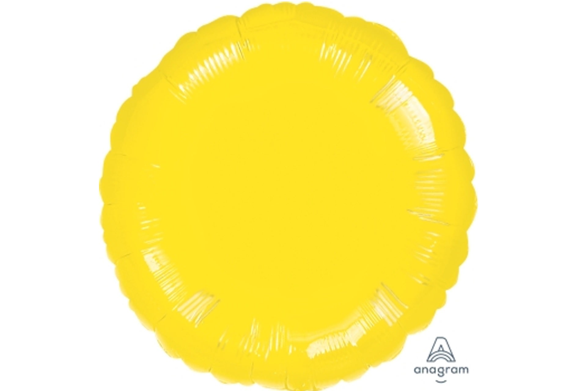 18'' CIRCLE - METALLIC YELLOW 80050 | Majestic Party Rentals Balloon Store
