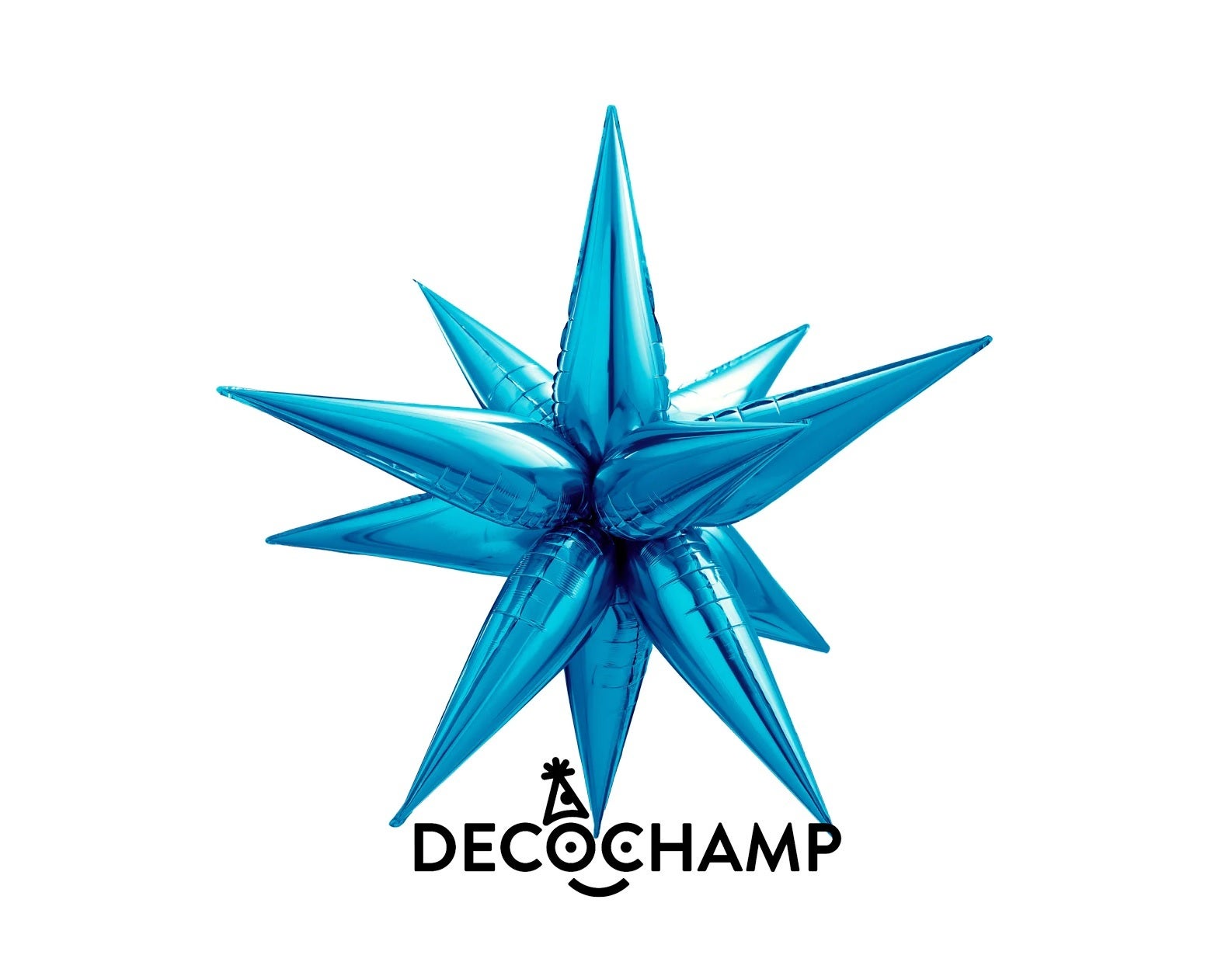 40'' DECOCHAMP STAR BURST BALLOON - BLUE 64146 | Majestic Party Rentals ...