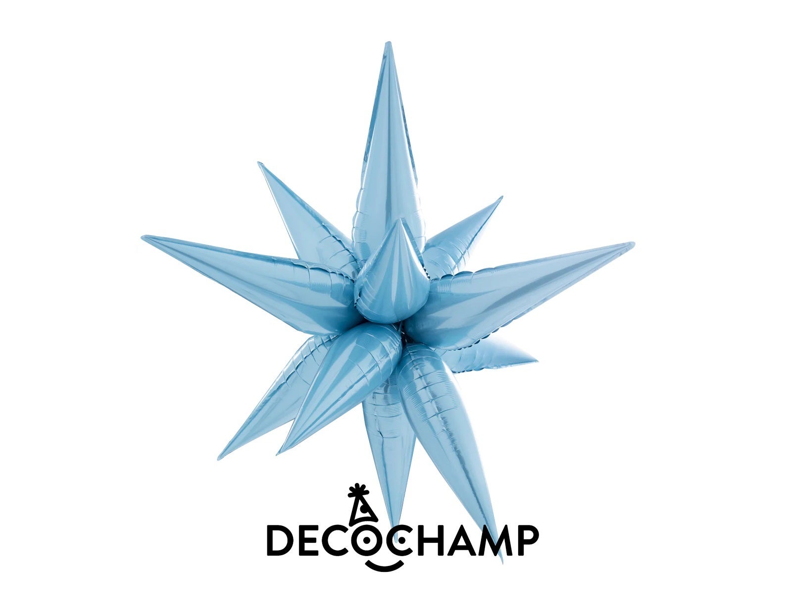 40'' STAR BURST BALLOON - LIGHT BLUE 64141 | Majestic Party Rentals ...