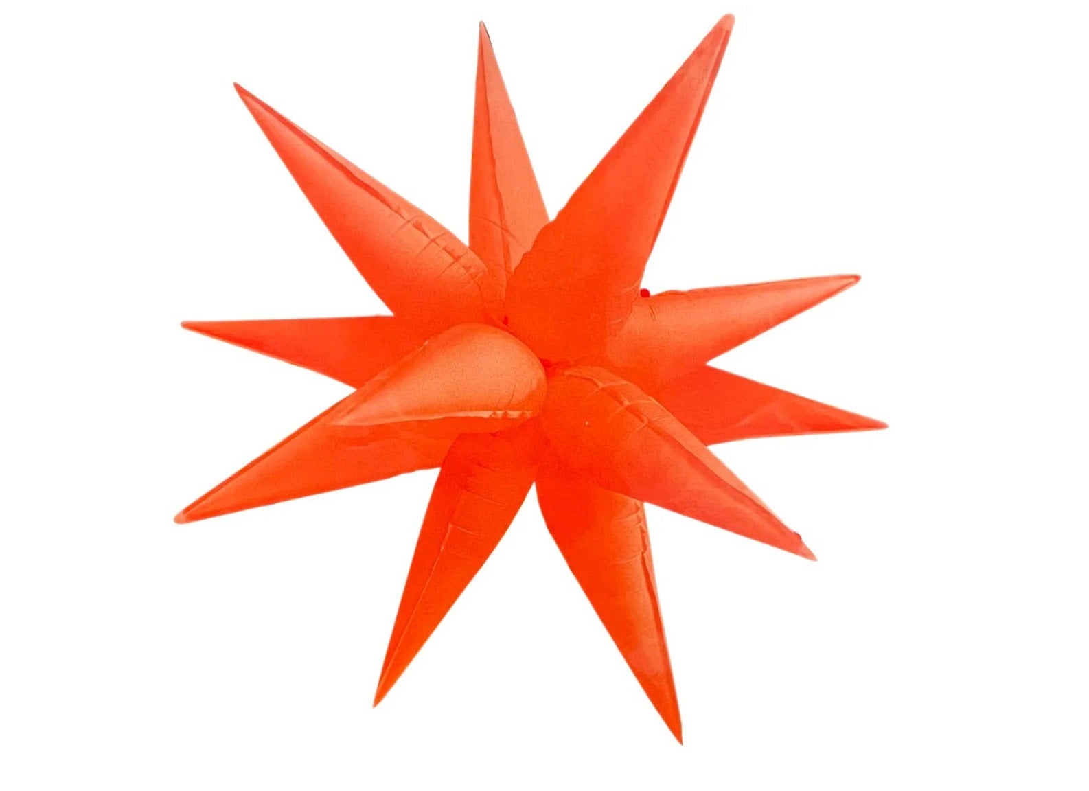40'' NEON STAR BURST BALLOON - ORANGE | Majestic Party Rentals Balloon ...